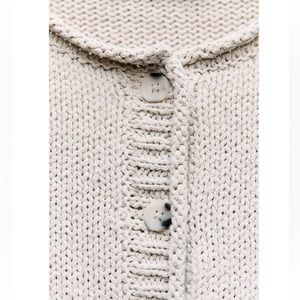 Zara | Sweaters | Zara Boatneck Knit Cardigan | Poshmark